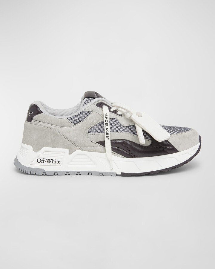 Off-White Men's Kick Off Mesh and Leather Runner Sneakers - ShopStyle
