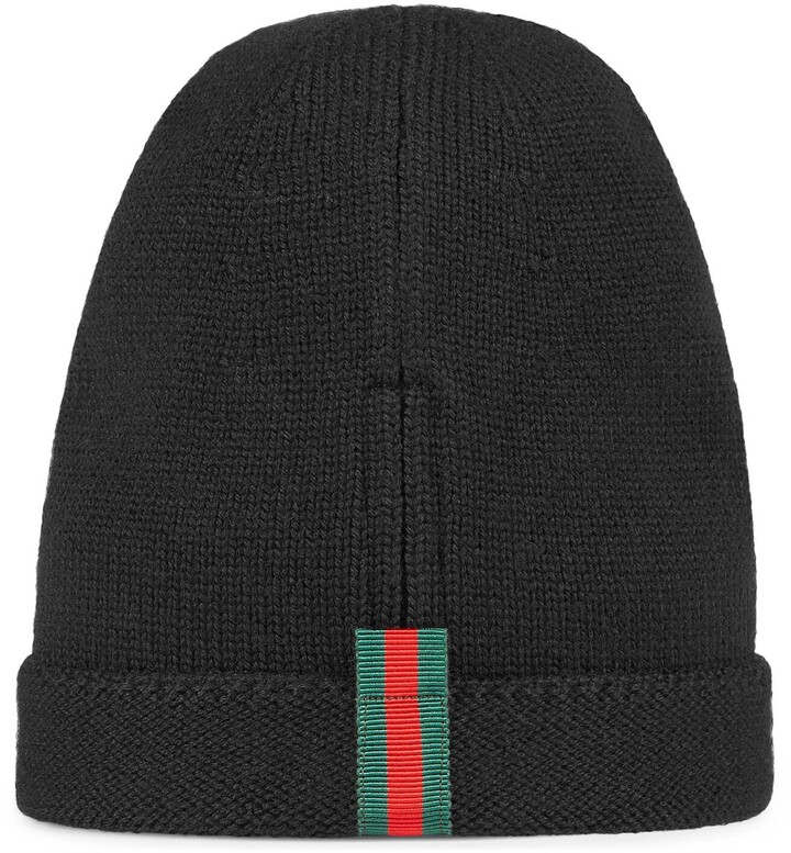 Gucci Wool hat with Web - ShopStyle