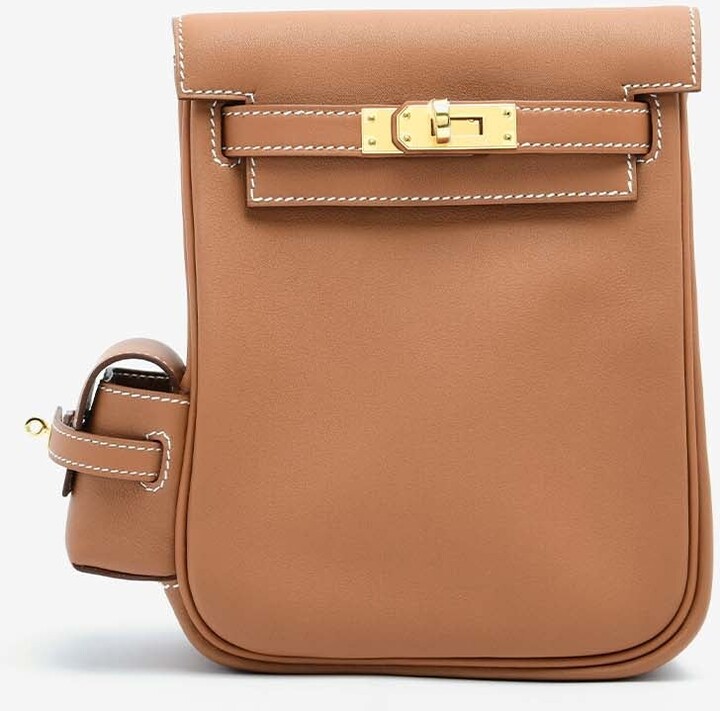 Hermes Kelly Jump Backpack in Gold Swift Leather with Gold Hardware ...