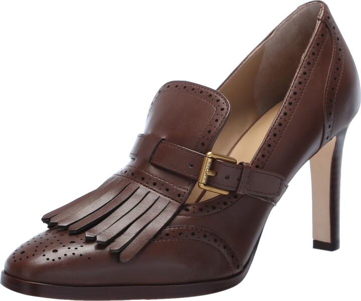 Lauren Ralph Lauren Women's Colleen Perforated Leather Kiltie Pump ...