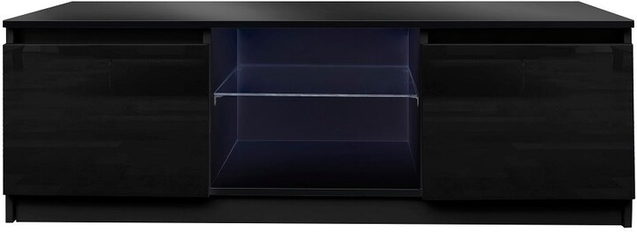 TV Stand with Lights, Modern LED TV Cabinet - ShopStyle