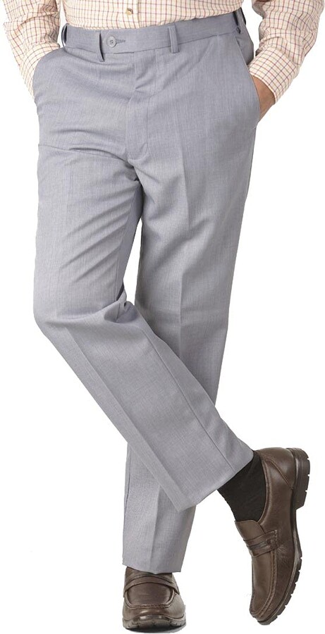 Jolliman Men’s Formal Smart Casual Work Easy Care Light Weight Trouser ...