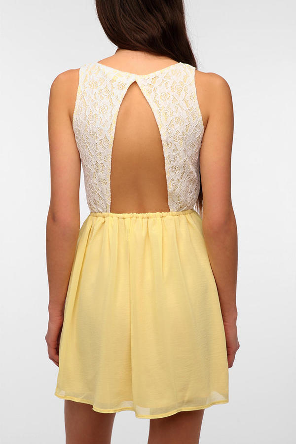 Urban Outfitters One & Only x Urban Renewal Lace Open-Back Dress ...