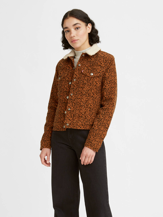 Levi's Leopard Print Original Sherpa Trucker Jacket - ShopStyle