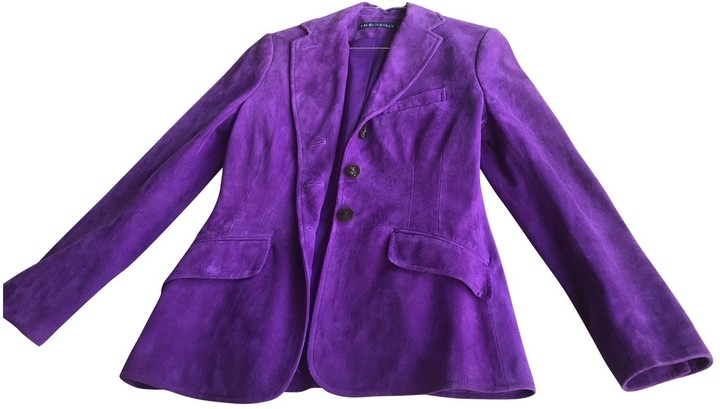 Ralph Lauren Purple Velvet Jackets - ShopStyle
