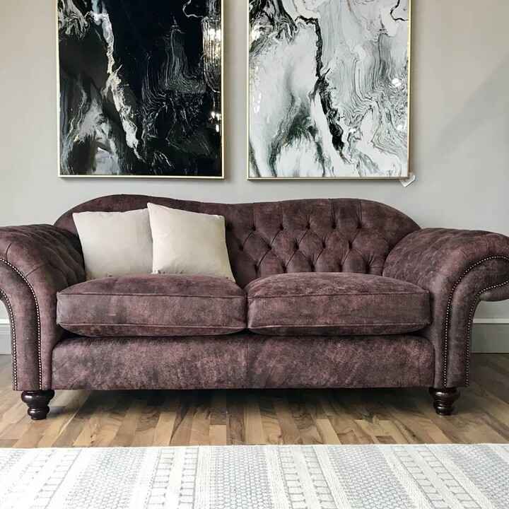 KDMD Claridge Rustic Leather 2 Seater Sofa - Concrete Pinot - ShopStyle Sectionals