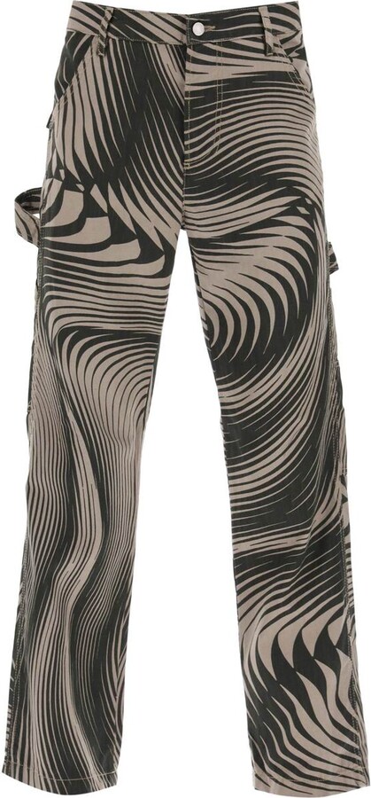 Dries Van Noten Penfell Moiré Pattern Cargo Pants - ShopStyle