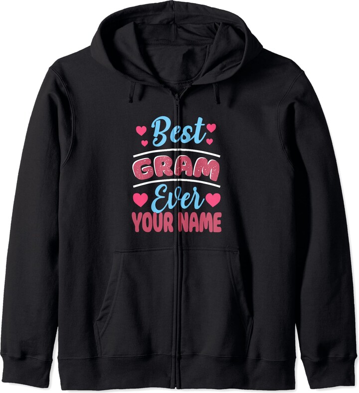 Best Ever EVERMOM-LQ Best Gram Ever Shirt - Gram Birthday Zip Hoodie ...