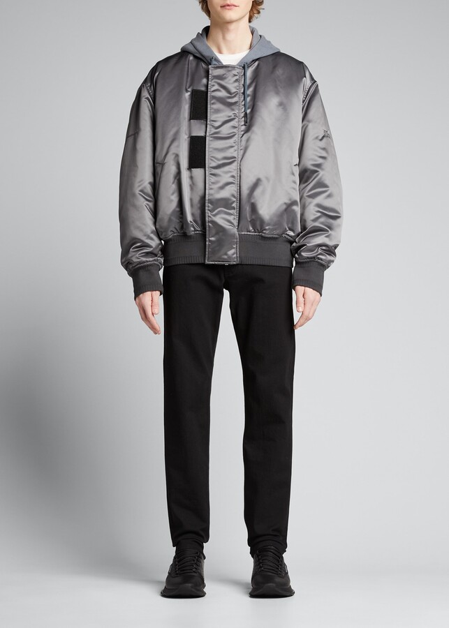 Givenchy Men's Shiny Nylon Bomber Jacket - ShopStyle