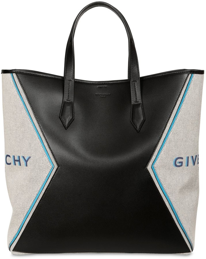 Givenchy Logo Print Cotton Poly Tote Bag - ShopStyle