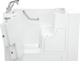 Safety Tubs 52" x 30" Walk-In Soaking Fiberglass Bathtub with Faucet ...