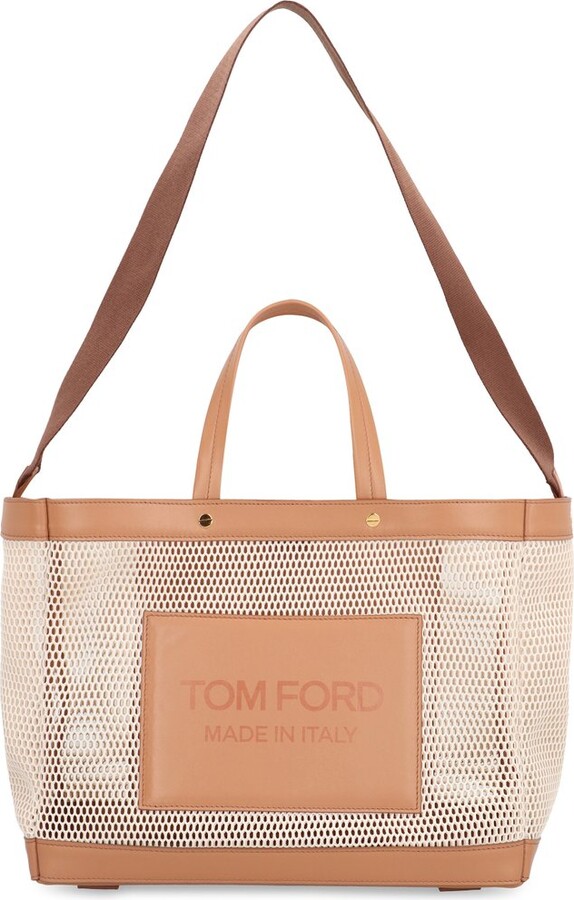 Tom Ford Logo Patch Semi-Sheer Tote Bag - ShopStyle