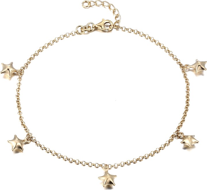 SEOL + GOLD - 22Ct Gold Vermeil Star Charm Chain Anklet - ShopStyle ...