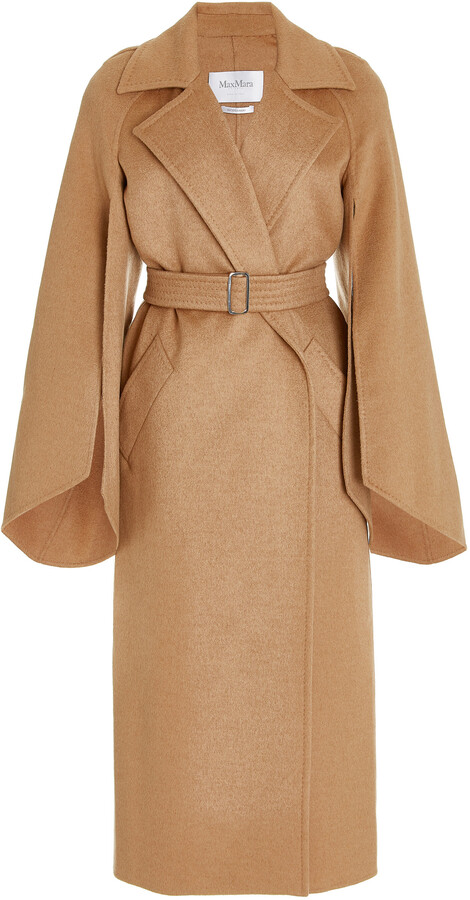 Max Mara Women's Milano Belted Wool Coat - Neutral - Moda Operandi ...
