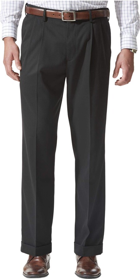 Dockers Relaxed Fit Comfort Khaki Pants - Pleated - ShopStyle
