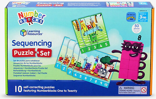 Numberblocks Red/Blue Kids Kids Sequencing Jigsaw Puzzle set ...