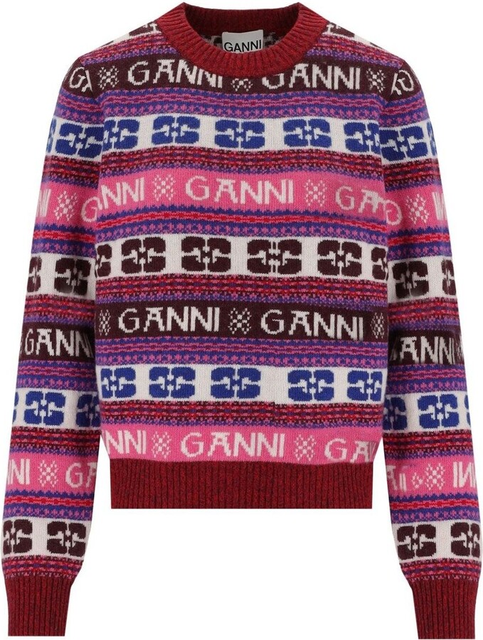 Ganni Logo Sweater - ShopStyle