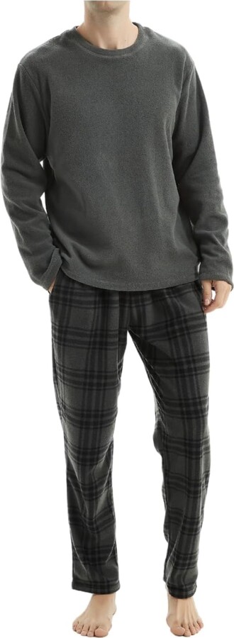 SaneShoppe Men's Thermal Fleece Pyjama Set - ShopStyle