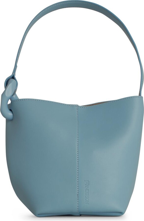 J.W.Anderson 'corner' Bucket Bag In Light Blue Leather - ShopStyle