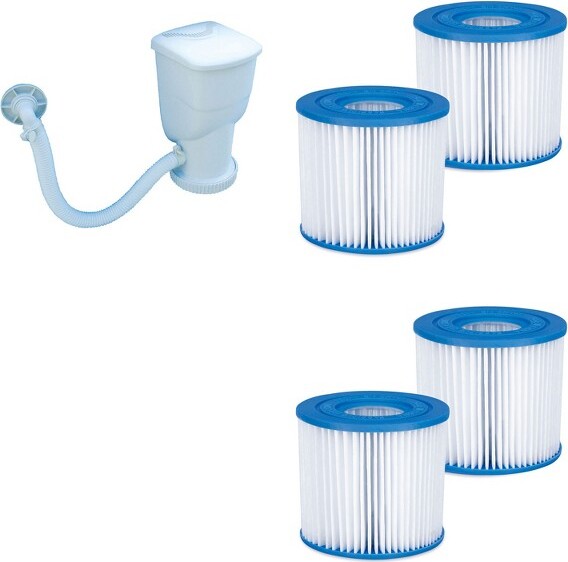 Summer Waves 600 Gallon SkimmerPlus Above Ground Frame Swimming Pool ...