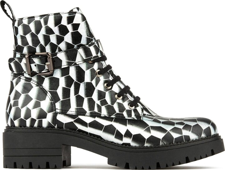 Embassy London Usa Hayley - Black & Silver - Women's Ankle Boots ...