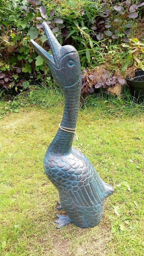 Inspirational Gifting Goose Garden Ornament Sculpture cast in Aluminium ...