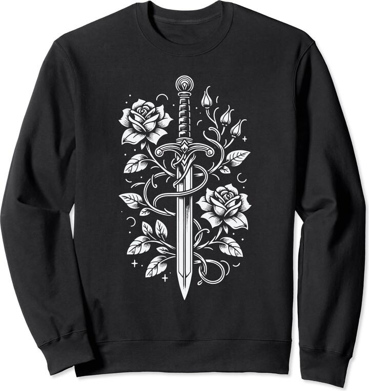 Tattoo art and medieval designs Medievalcore - Sword with Roses ...