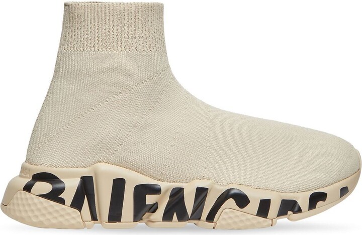 Balenciaga Speed graffiti sneakers - ShopStyle