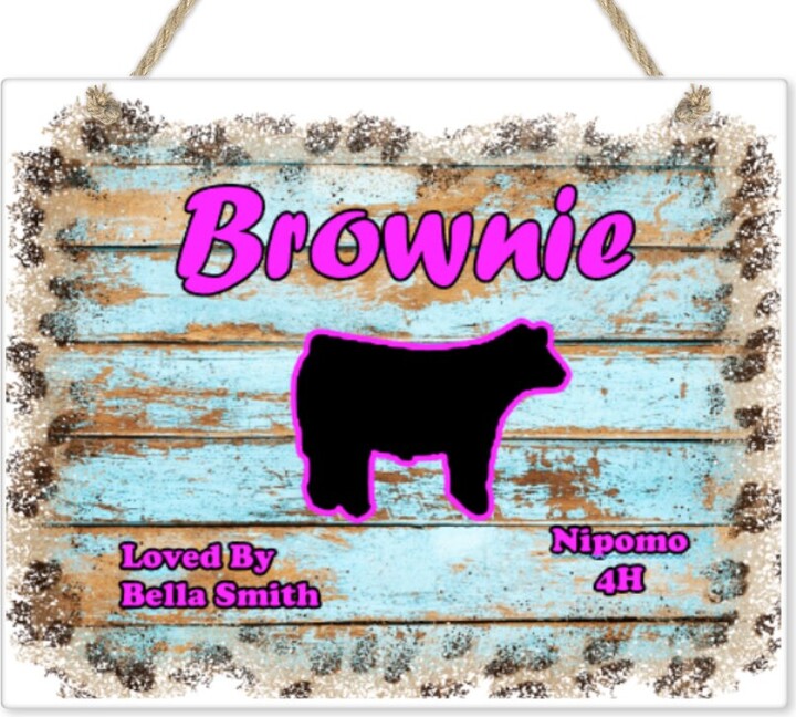 Etsy Stock Show Barn Sign, Stall Fair Animal Live Pen Name Plate ...