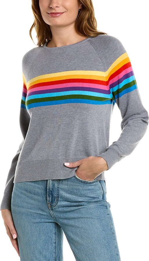 Scott & Scott London Rainbow Stripe Silk-Blend Sweater - ShopStyle