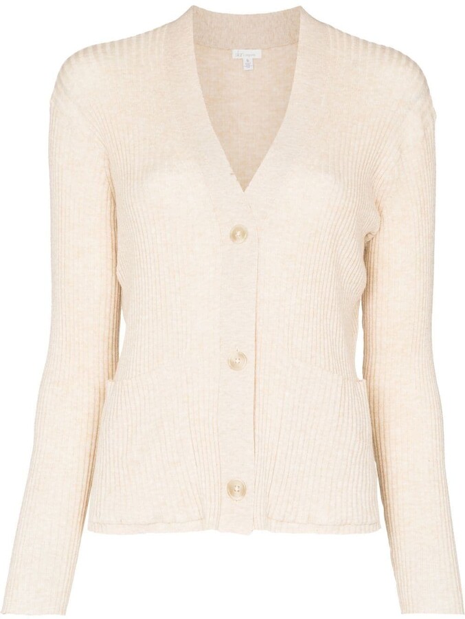 Skin ribbed V-neck cardigan - ShopStyle