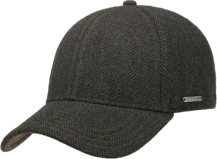 Stetson Plano Wool Cap Men - Baseball cap with leather-bottomed visor ...