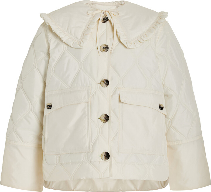 Ganni Recycled Ripstop Quilt Jacket - ShopStyle