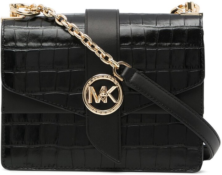 Michael Kors Greenwich croc-effect cross body bag - ShopStyle