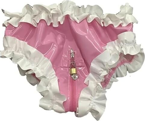 YGZHANYUANOKU Lockable Sissy Short Sissy Male Gay Underwear Maid ...