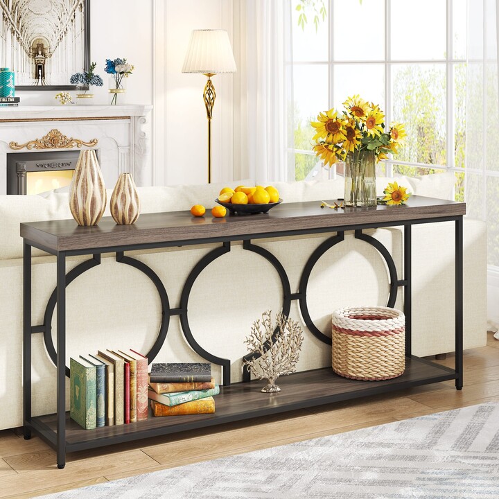 Farfarview 70.89 Inch Super-long Console Sofa Table, Behind Couch ...
