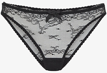 Agent Provocateur Womens Black Isedora Floral-lace Low-rise Mesh Briefs ...