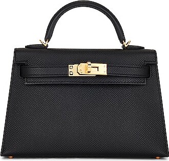 Hermes Mini Kelly 2 Epsom Bag in Black - ShopStyle