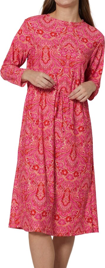 Westkun Women Modest Swimwear Beachwear Dress Knee Length Swimsuits ...