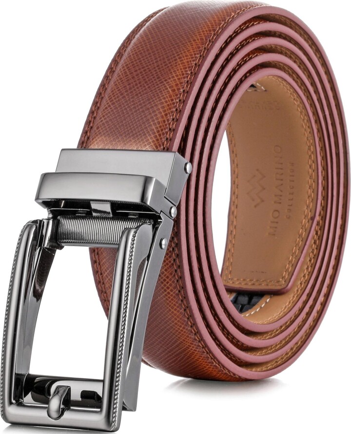Mio Marino Men's Fissure Leather Linxx Ratchet Belt - ShopStyle