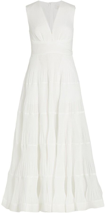 Zimmermann Postcard Tiered Pleated Midi-Dress - ShopStyle Day Dresses