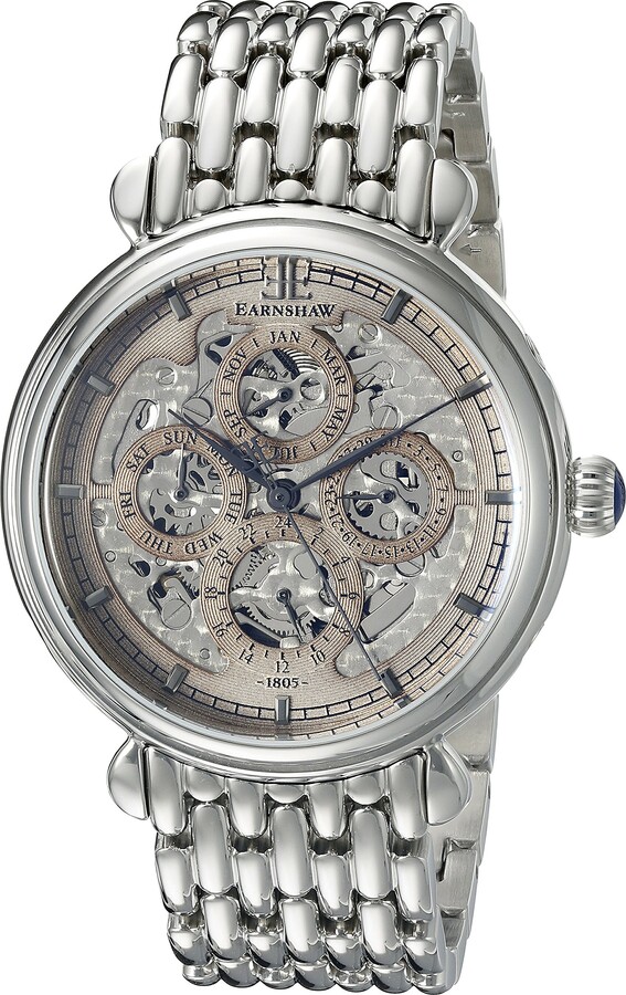 Thomas Earnshaw Men's ES-8043-33 Grand Calendar Analog Display ...