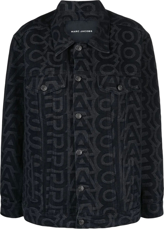 Marc Jacobs Monogram-Print Denim Jacket - ShopStyle