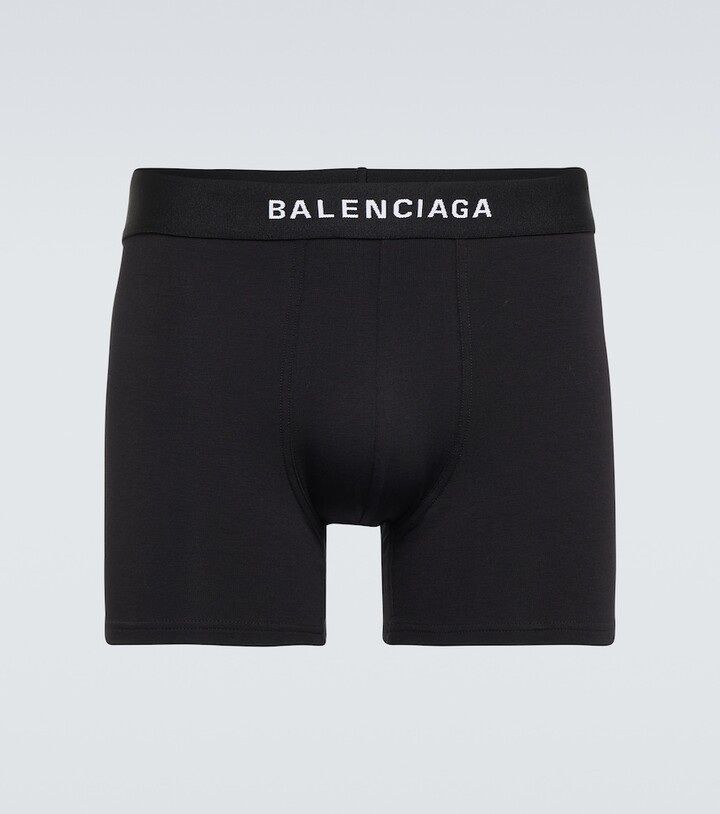 Balenciaga Logo boxer briefs - ShopStyle