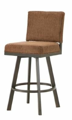 Latitude Run Reiser Swivel Bar & Counter Stool Color: Rust, Upholstery ...