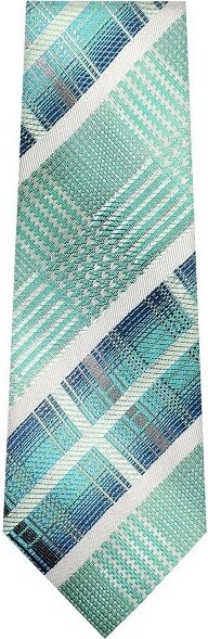 The Dapper Tie TheDapperTie Men' Green And Light Stripe Necktie with ...