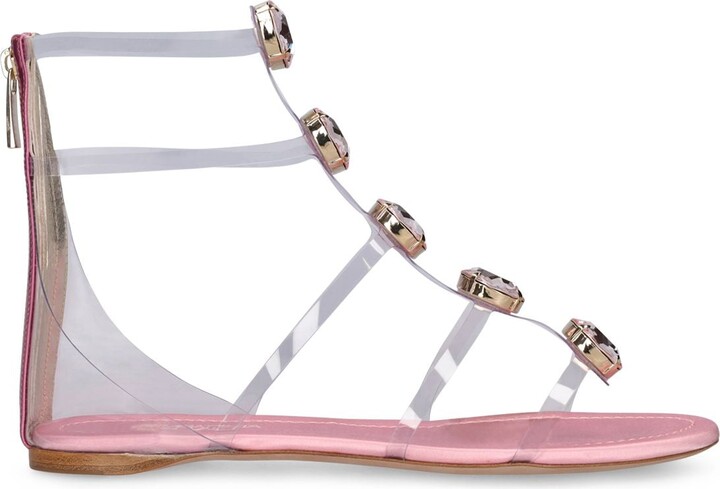 Giambattista Valli 10mm Diamond PVC flat sandals - ShopStyle