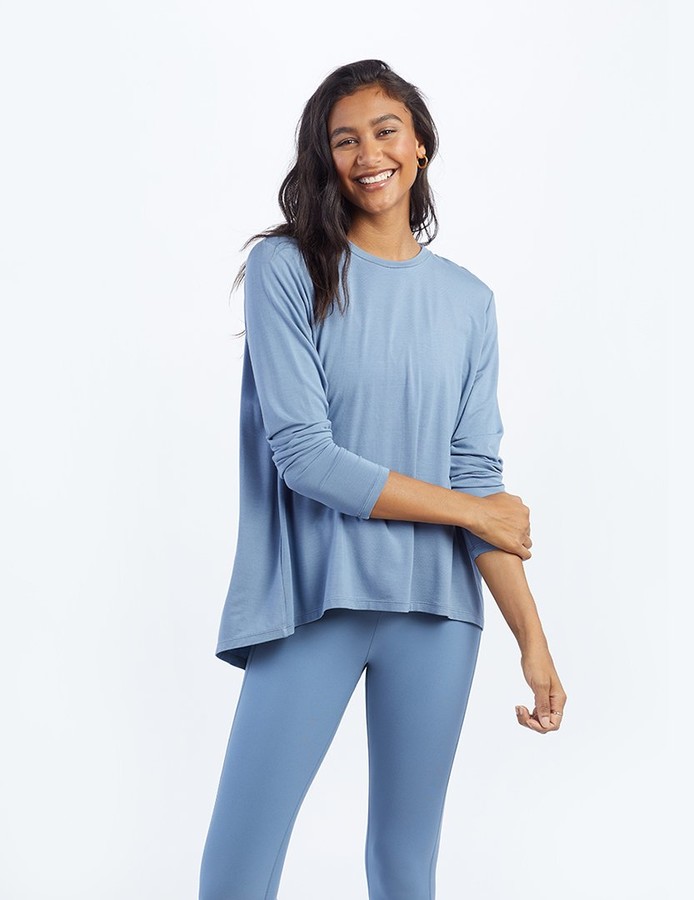 Summersalt The Convertible Split Back Long Sleeve - Slate - ShopStyle ...