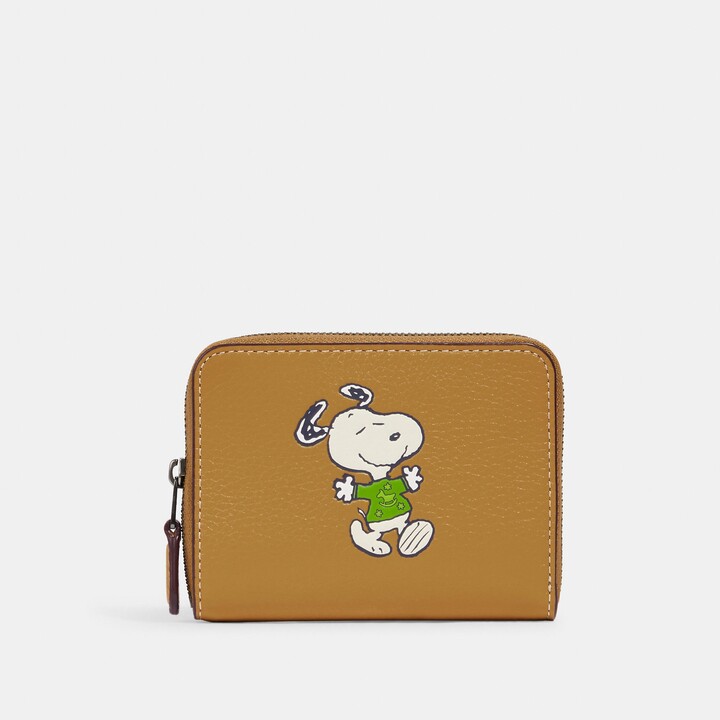 Coach Outlet Coach X Peanuts Small Zip Around Wallet With Snoopy Walk ...