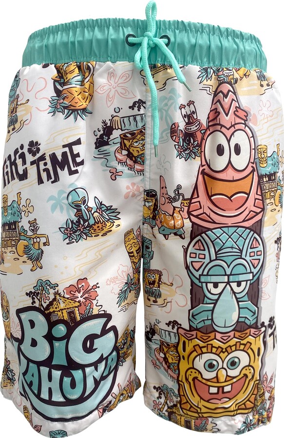 COCO BRANDS Spongebob Men's Swim Trunks with Mesh Lining - ShopStyle